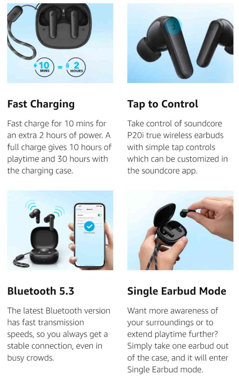 Anker Soundcore P20i True Wireless Earbuds - GadGet Bee