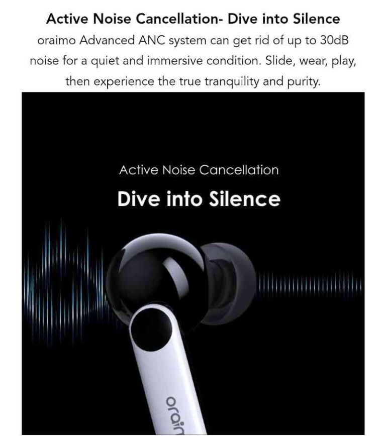 Oraimo FreePods 4 OEB-E105D True Wireless Earbuds - GadGet Bee