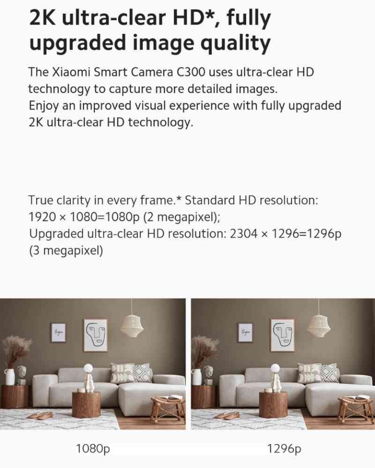 Xiaomi C300 2K Smart Security Camera - GadGet Bee